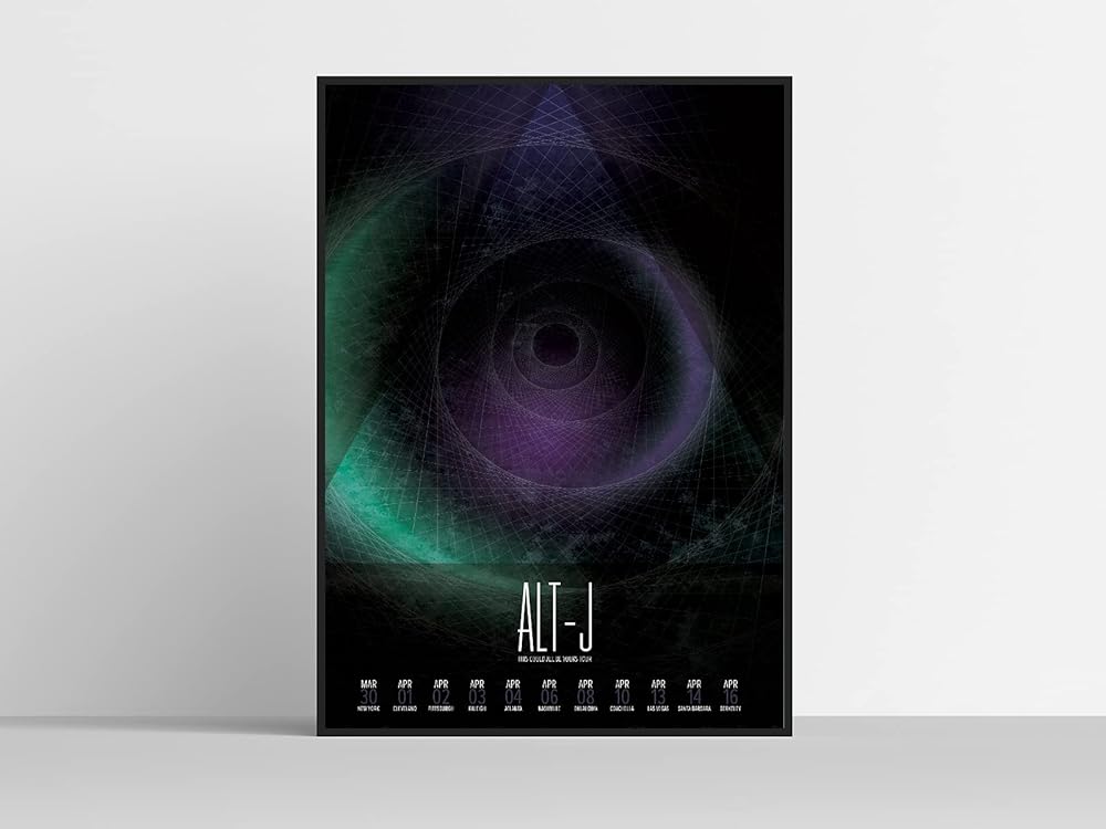 Amazon.com: Alt-J Band Tour Poster | Alt-J Artwork | Rock Posters | Alt ...