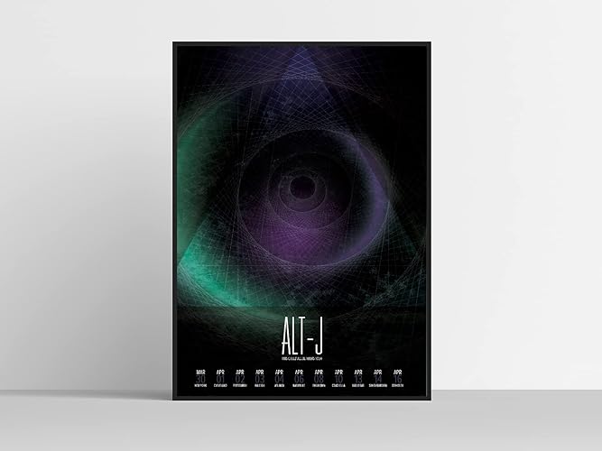 Amazon.com: Alt-J Band Tour Poster | Alt-J Artwork | Rock Posters | Alt ...