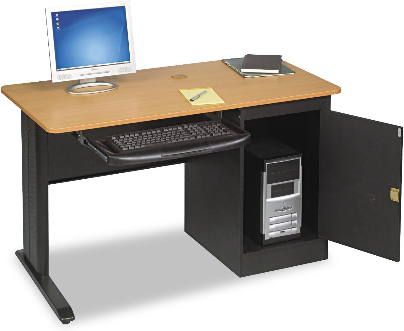 Amazon.com: BALT 89843 LX48 Computer Security Workstation, 48w x 24d x ...