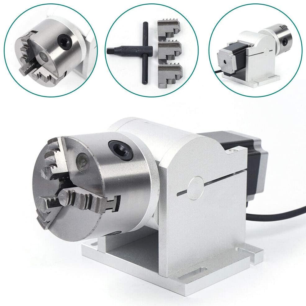 Watch Chuck Rotating Shaft Rotary Fixture CNC Milling Machine on Amazon ...
