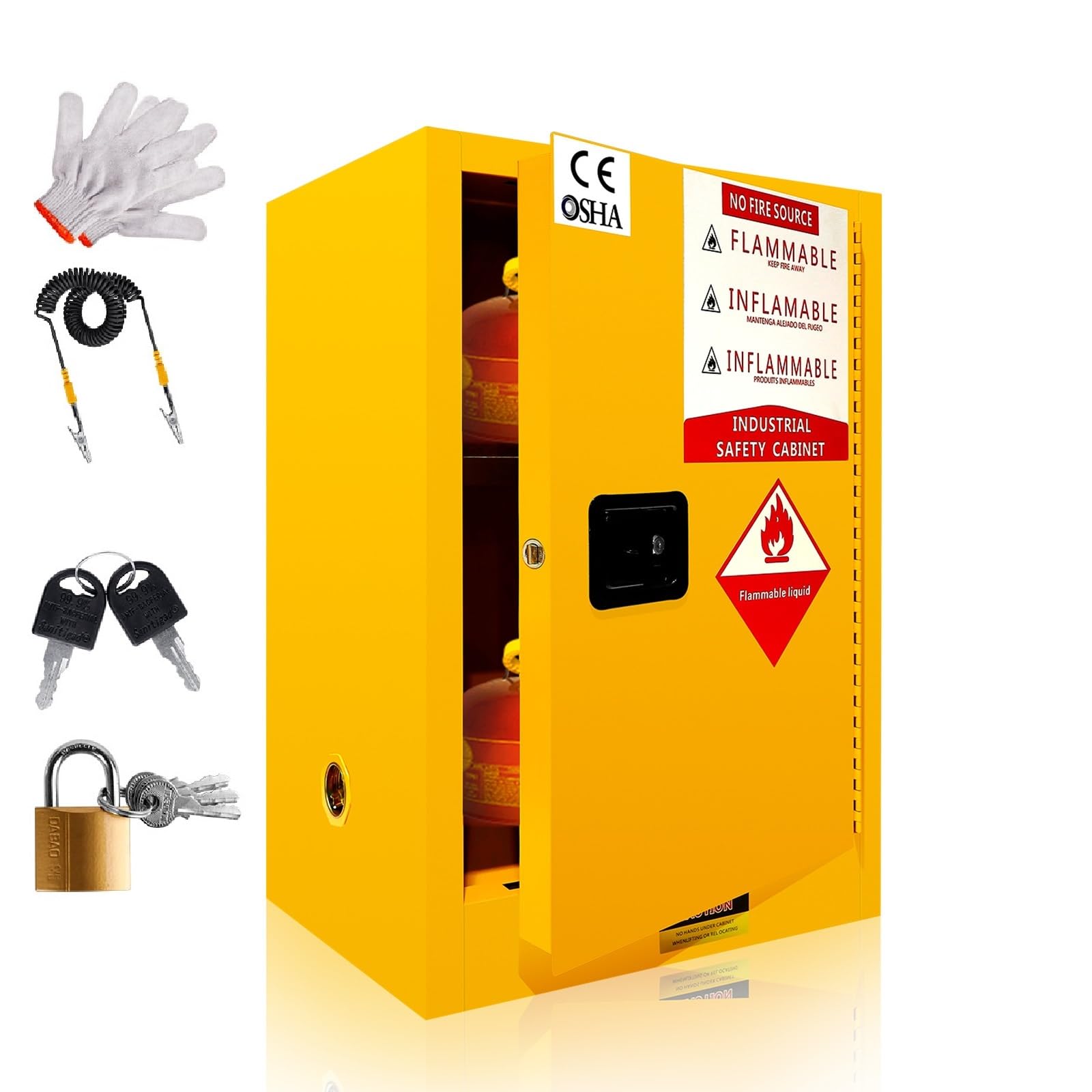 Amazon.com: POWKOL Explosion Proof Flammable Storage Cabinet, Thick ...