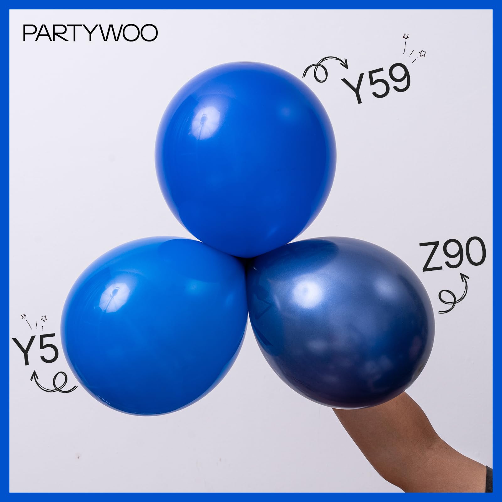 Snapklik.com : Royal Blue Balloons 100pcs Of 5 Inch Dark Blue Latex ...