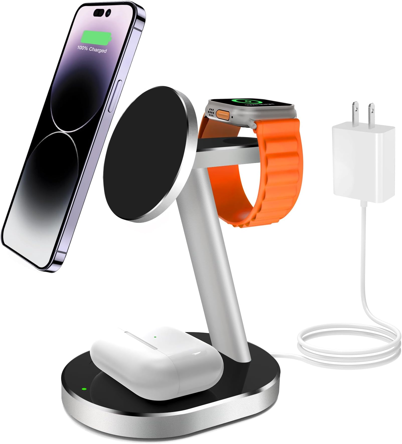 Amazon.com: Magnetic Wireless Charging Station for Apple Series, 3-in-1 ...