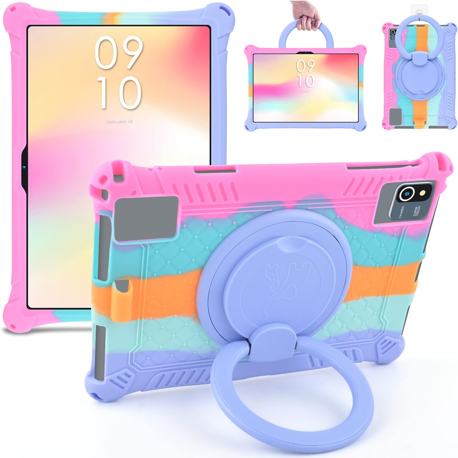 DETUOSI Silicone Case for ‎UMIDIGI 10.1 inch Tablet, Multi Angle ...