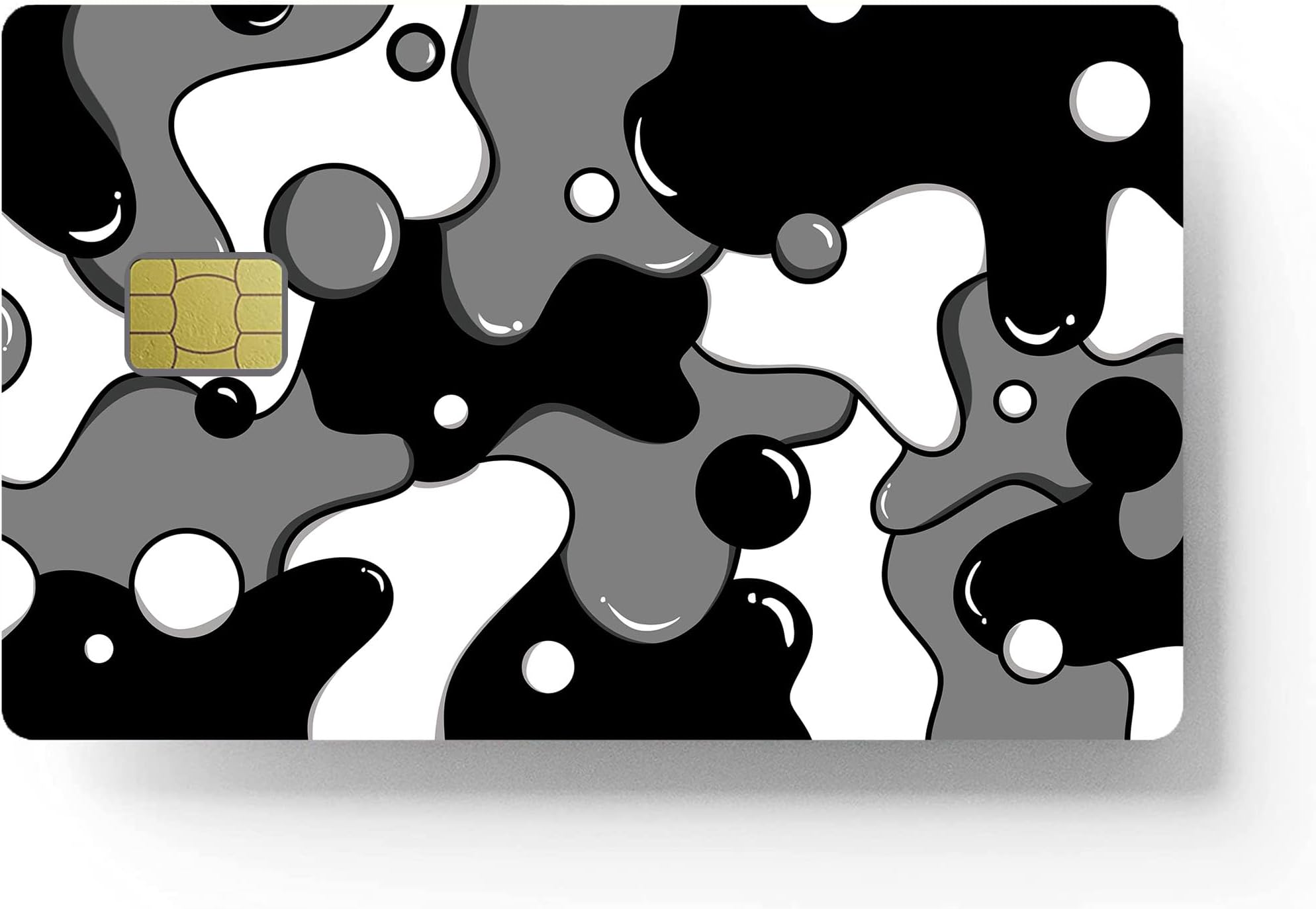 Amazon.com: Black Marble Credit Card Stickers Skin No Bubble Slim ...