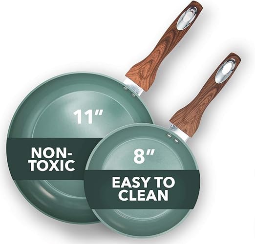 Amazon.com: Phantom Chef Frying Pan Set | 100% Aluminum Nonstick Frying ...