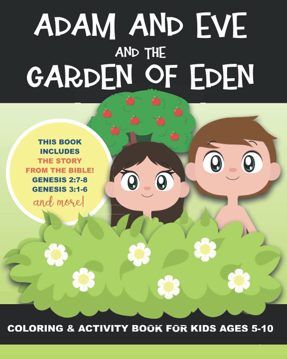 Adam And Eve And The Garden Of Eden Coloring Activity | Desertcart ...
