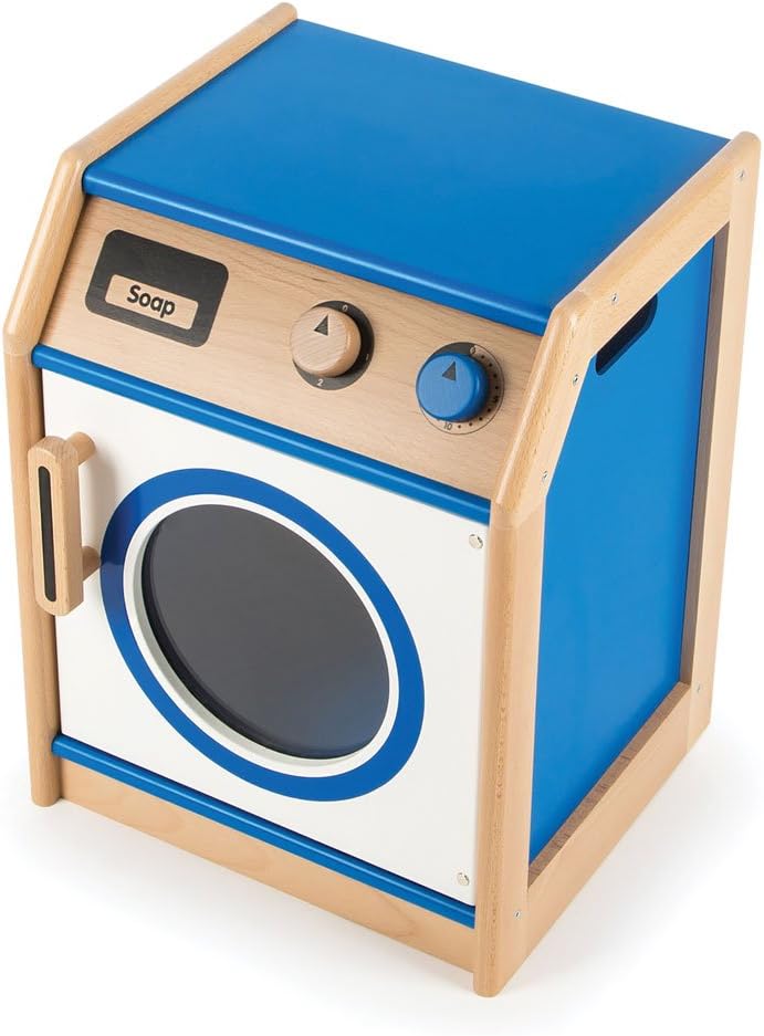 Tidlo Wooden Washing Machine - Pretend Play : Amazon.co.uk: Toys & Games