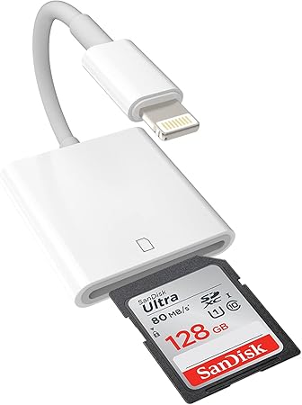 Amazon.com: Apple MFi Certified Apple Lightning to SD Card Reader for ...