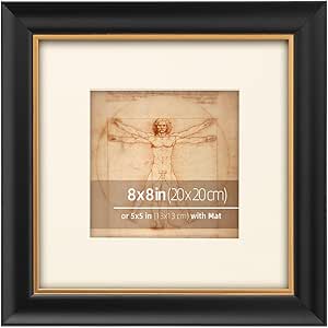 Amazon.com - WYNCO 8x8 or 5x5 Black Gold 2 Tone Vintage Studio Picture ...