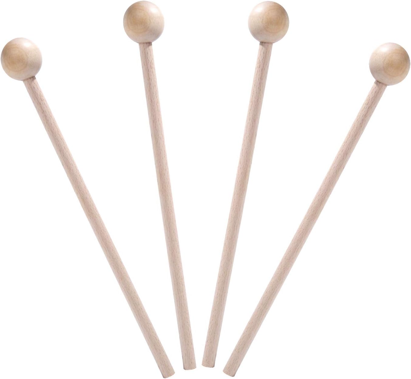 Amazon.com: Zorveiio 4 Pcs Wood Percussion Sticks 8.7" Xylophone ...