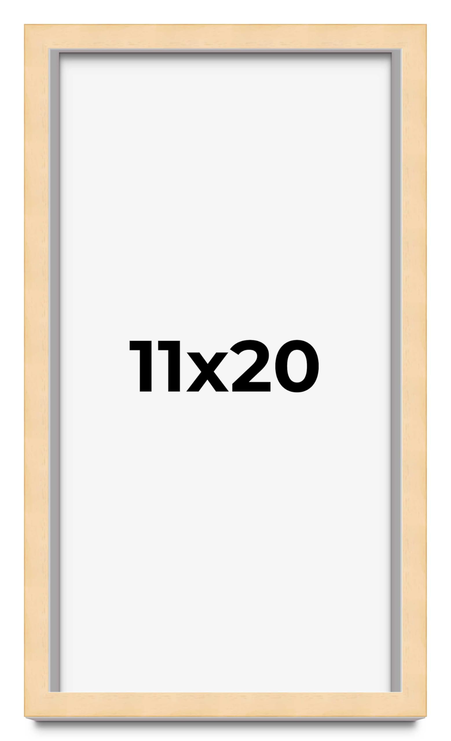 Amazon.com - 11x20 Shadow Box Frame Brown | 0.875 Inches Deep Real Wood ...