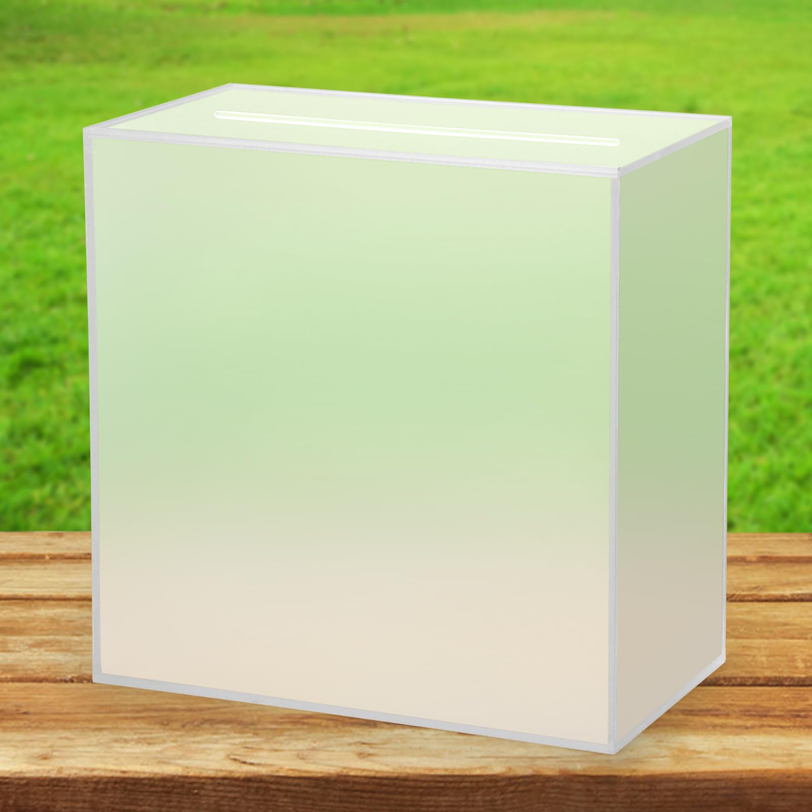 Snapklik.com : Frosted Acrylic Wedding Card Box Large DIY Card Boxes