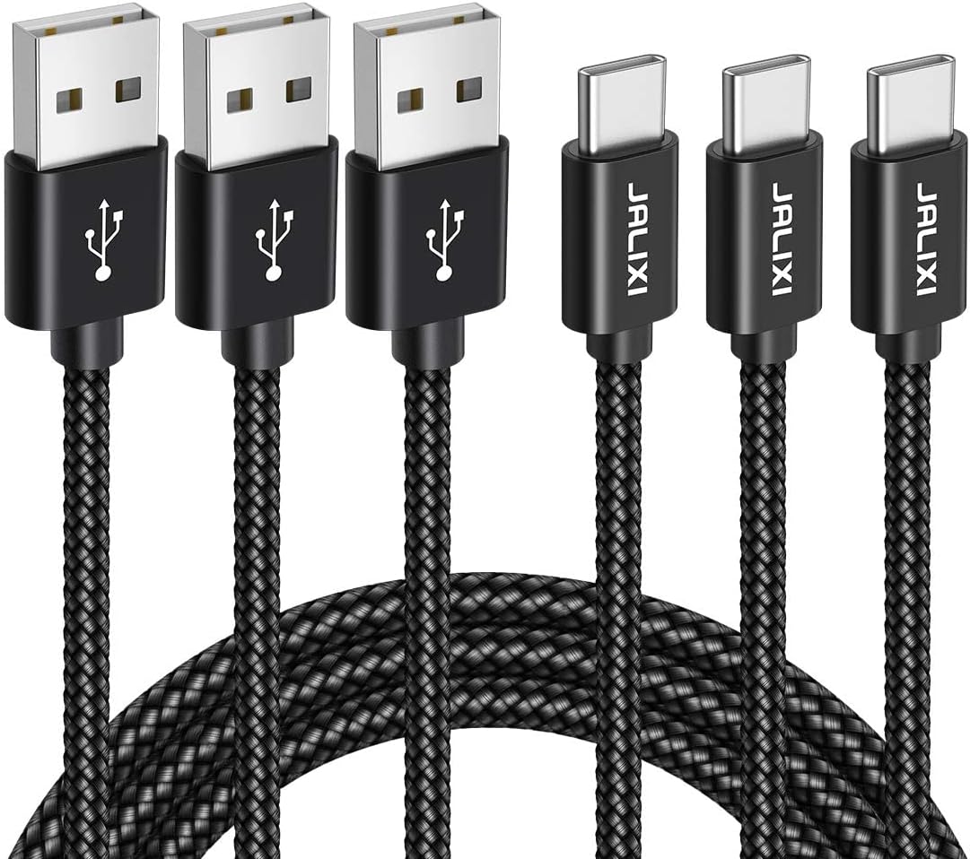 Amazon.com: Type C Charging Cable,SIXSIM 5Pack 6FT Braided USB A to USB ...