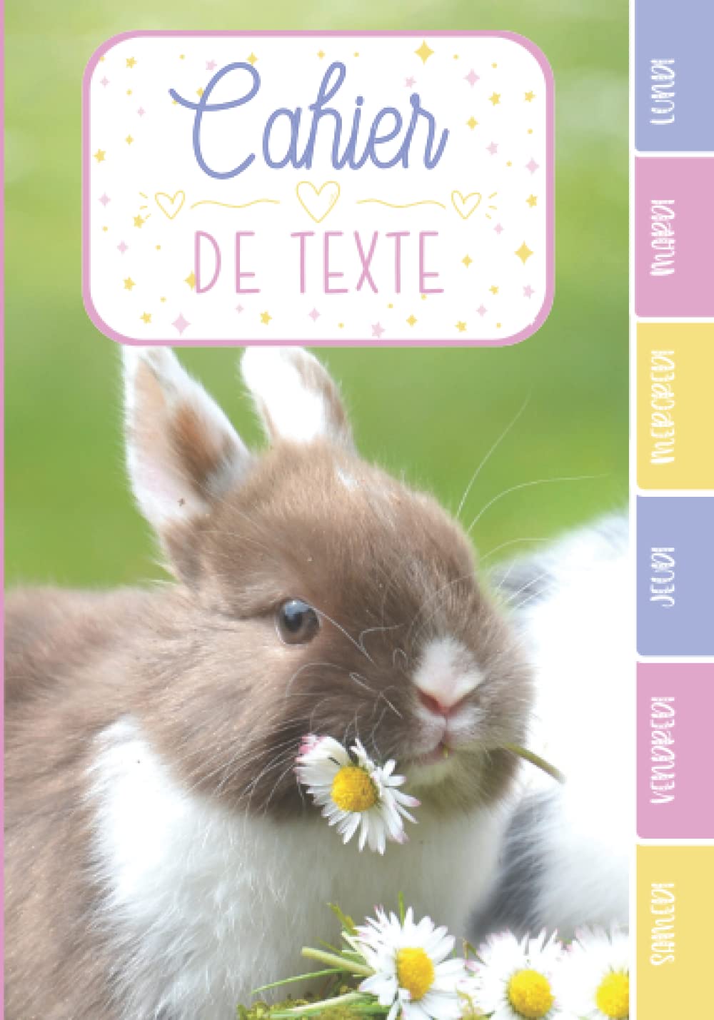 CAHIER DE TEXTE: Lapins lapinou aux grandes oreilles animaux avec ...