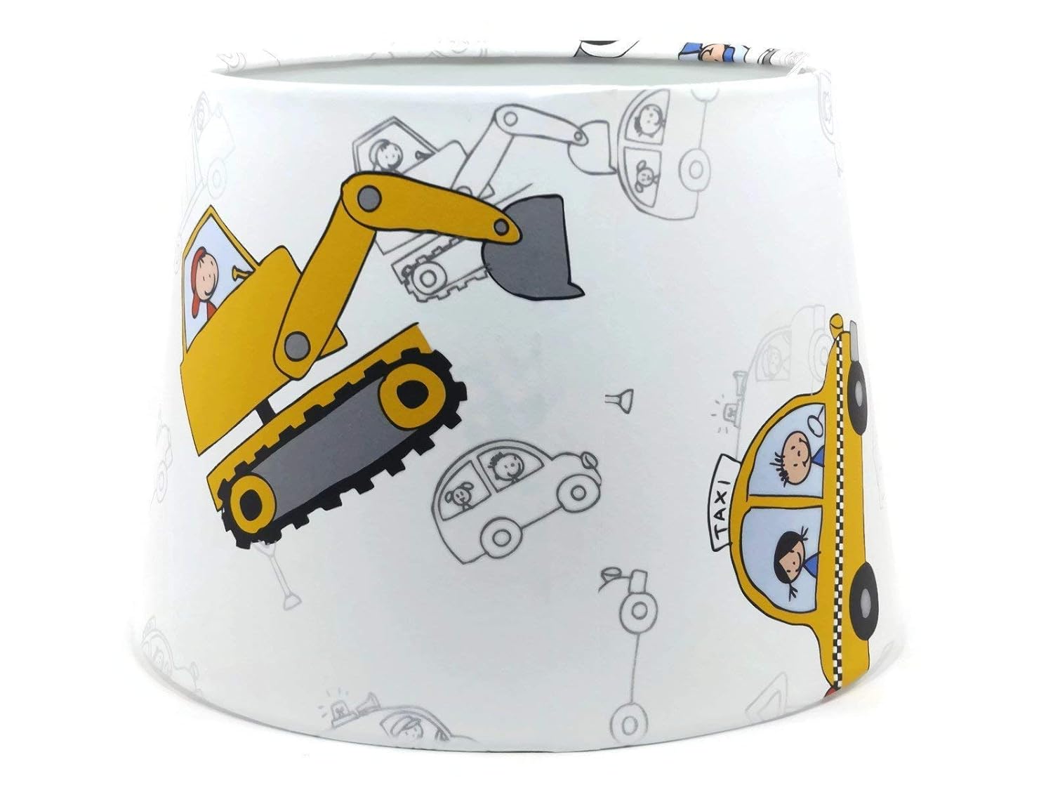 Digger Car Lorry Lampshade or Ceiling Light Shade kids Bedroom Nursery ...