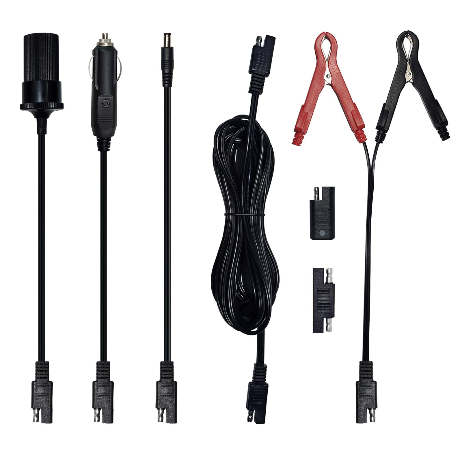 Amazon.com: 12V Solar Car Batttery Trickle Charger Power Harness Kit ...
