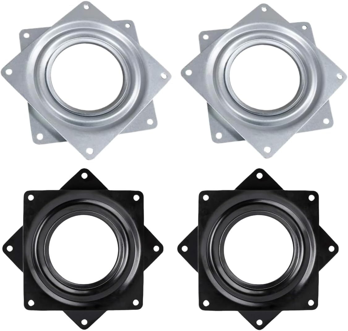 SamHeng Turntable Bearing with Steel Ball Bearings, 4 Pack 3" Square ...