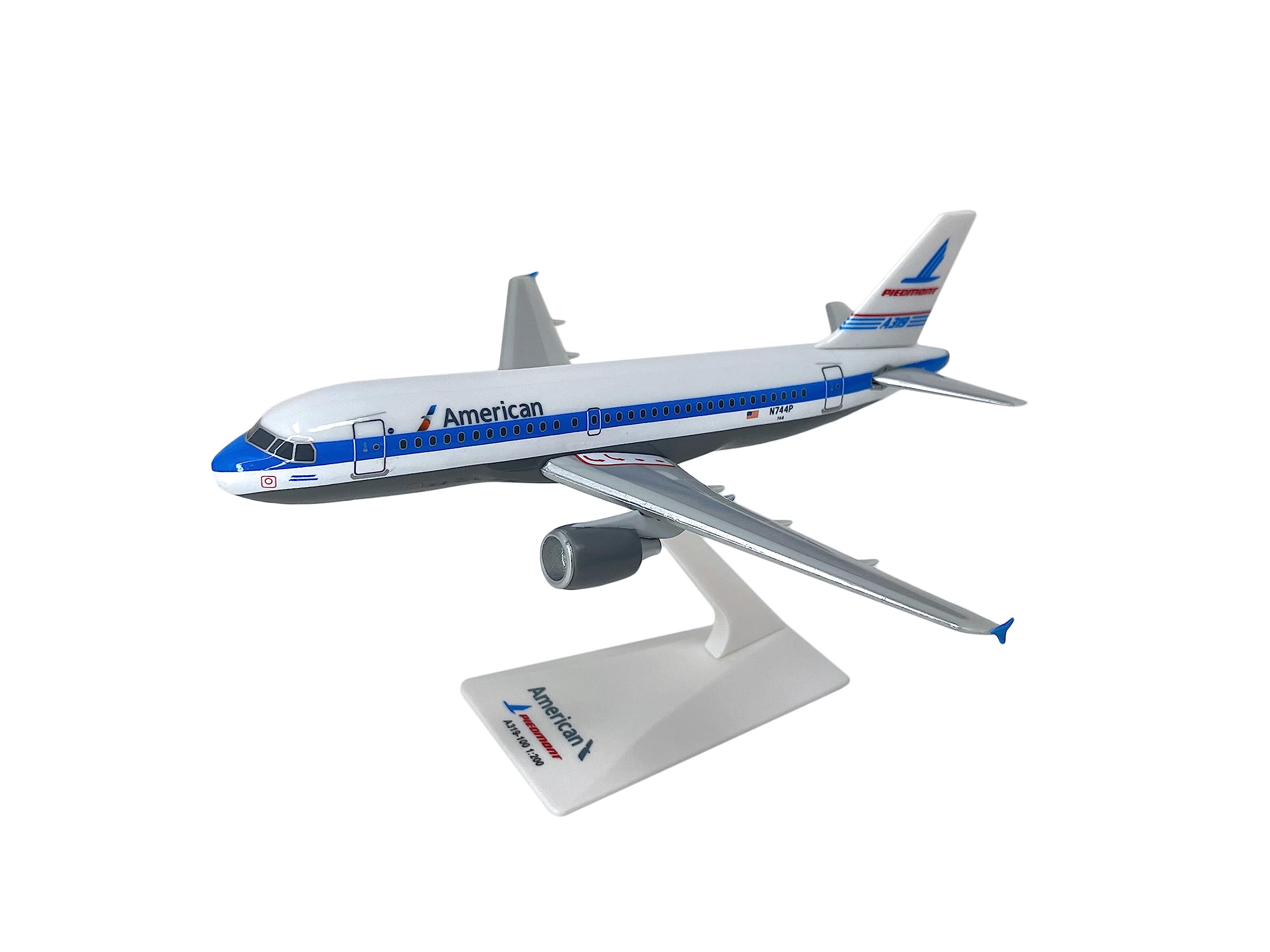 Amazon.com: Flight Miniatures American/Piedmont A319-100 1:200 Scale ...