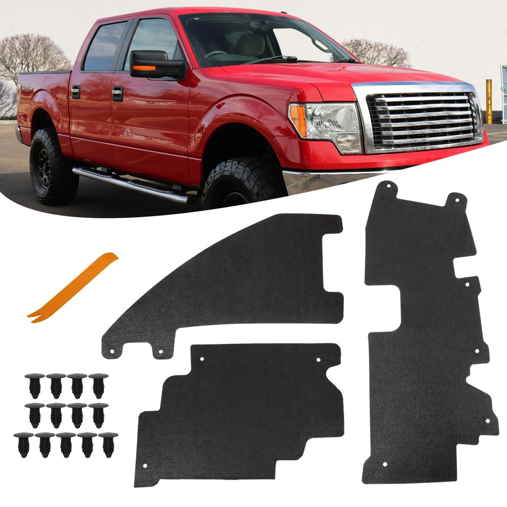 Amazon.com: 3PCS Grille Air Deflector Kit for 2009-2014 Ford F150 ...