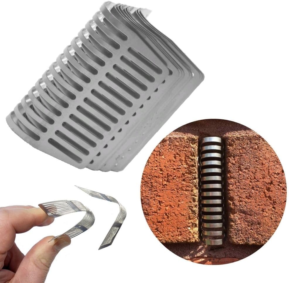 Rid-O-Mice Stainless Steel Brick Weep Hole Covers (50, 2.75 Inch) Stops ...