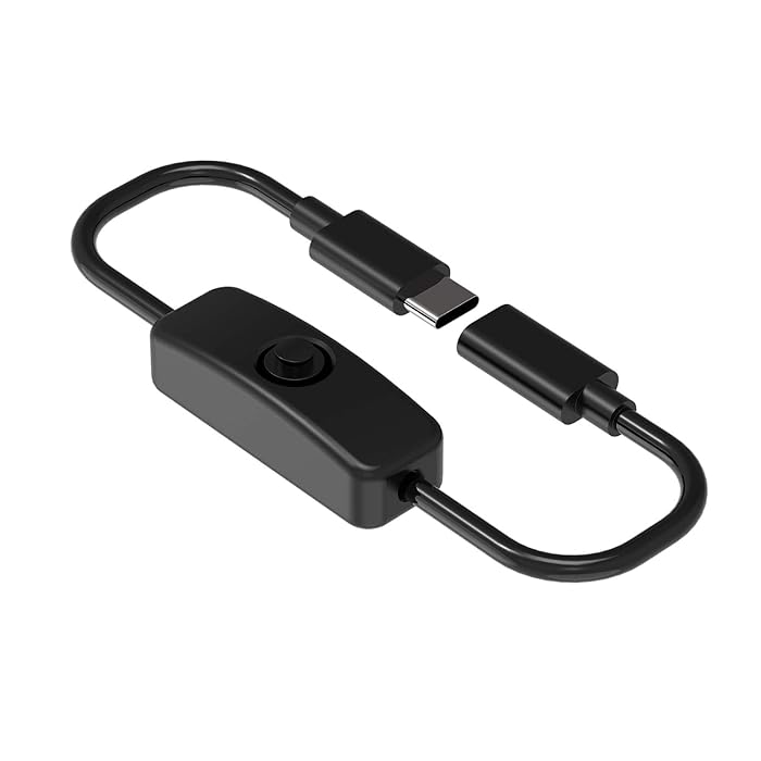 Buy Uctronics Power Switch Cable For Raspberry Pi 4b Power Supply Usb Type C Male To Type C