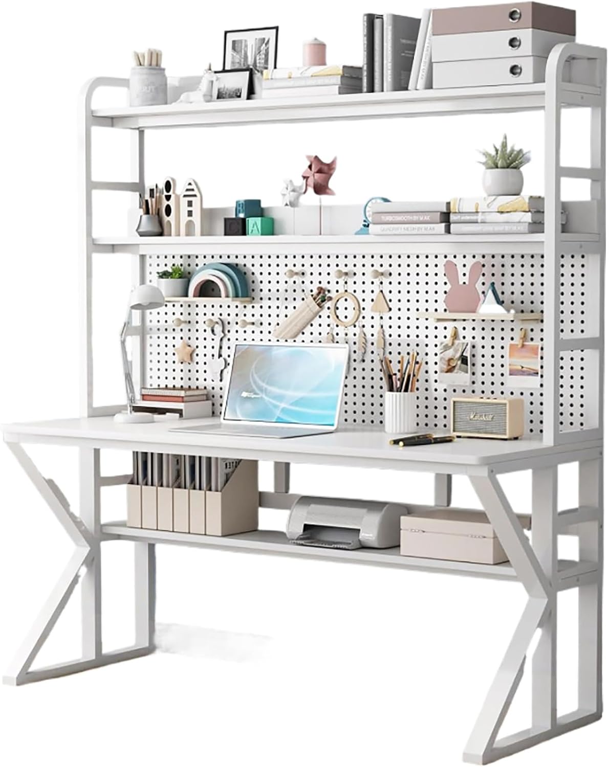 Amazon.com: Home Office Computer Desk With Hutch,gaming Desk With ...