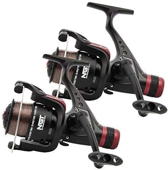 2 x NGT Carp Coarse CKR50 Reels with 1 Ball Bearing 1BB with Rear Drag ...