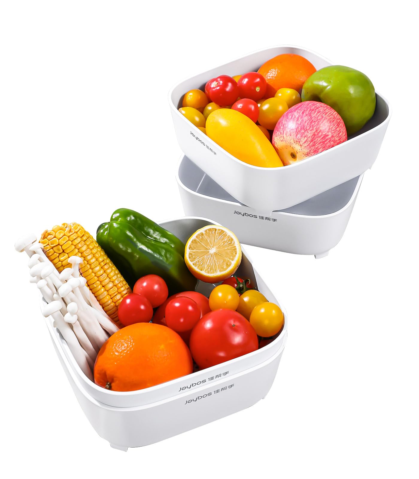 FUNEST Drain Basket, N01 Multi-functional Kitchen Colander Set, 3.5 ...