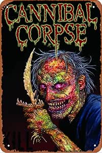 Amazon.com: Cannibal Corpse Red Eyes Comic 8x12 Inches Metal Sign ...