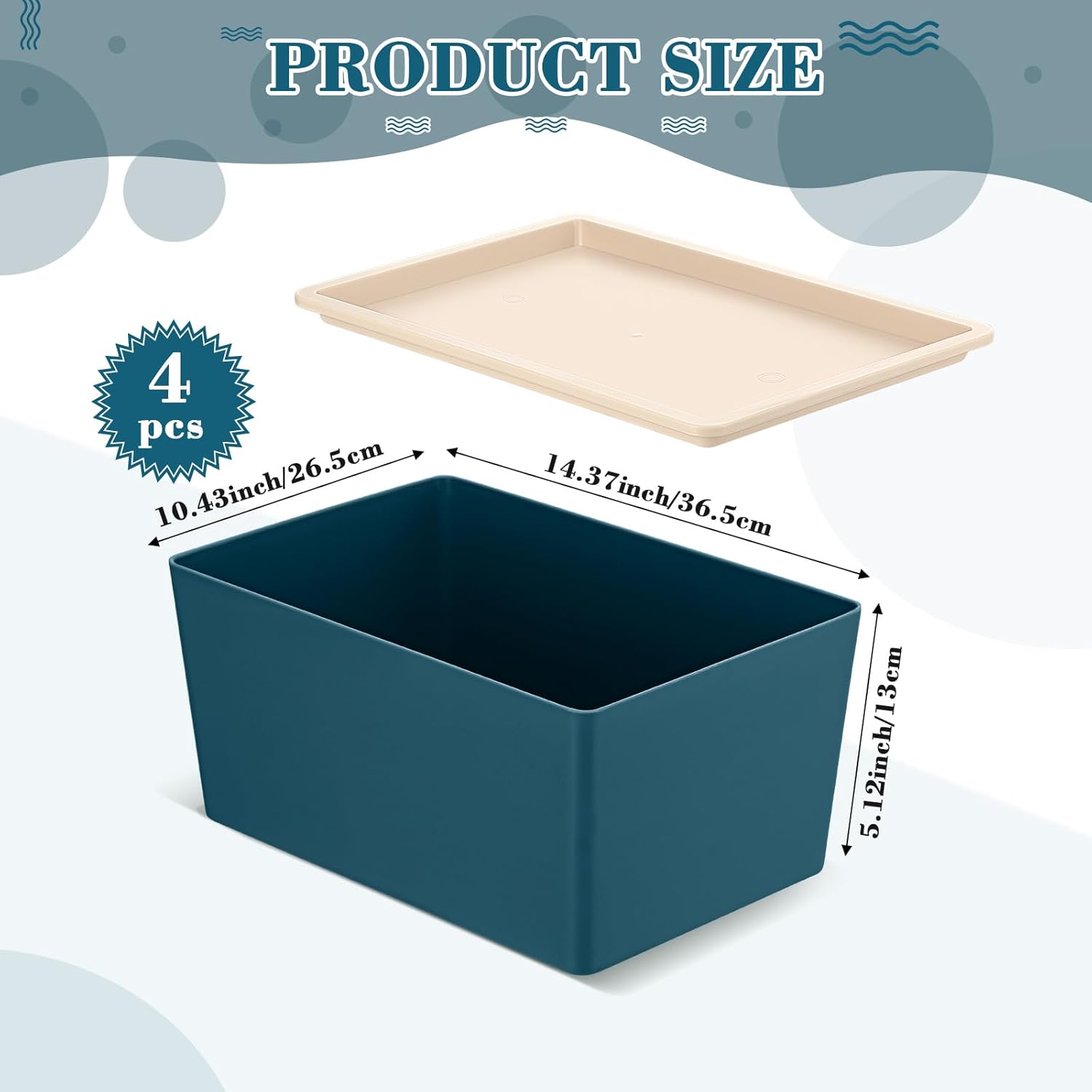 Menkxi 4 contenedores de almacenamiento con tapas, contenedores de ...