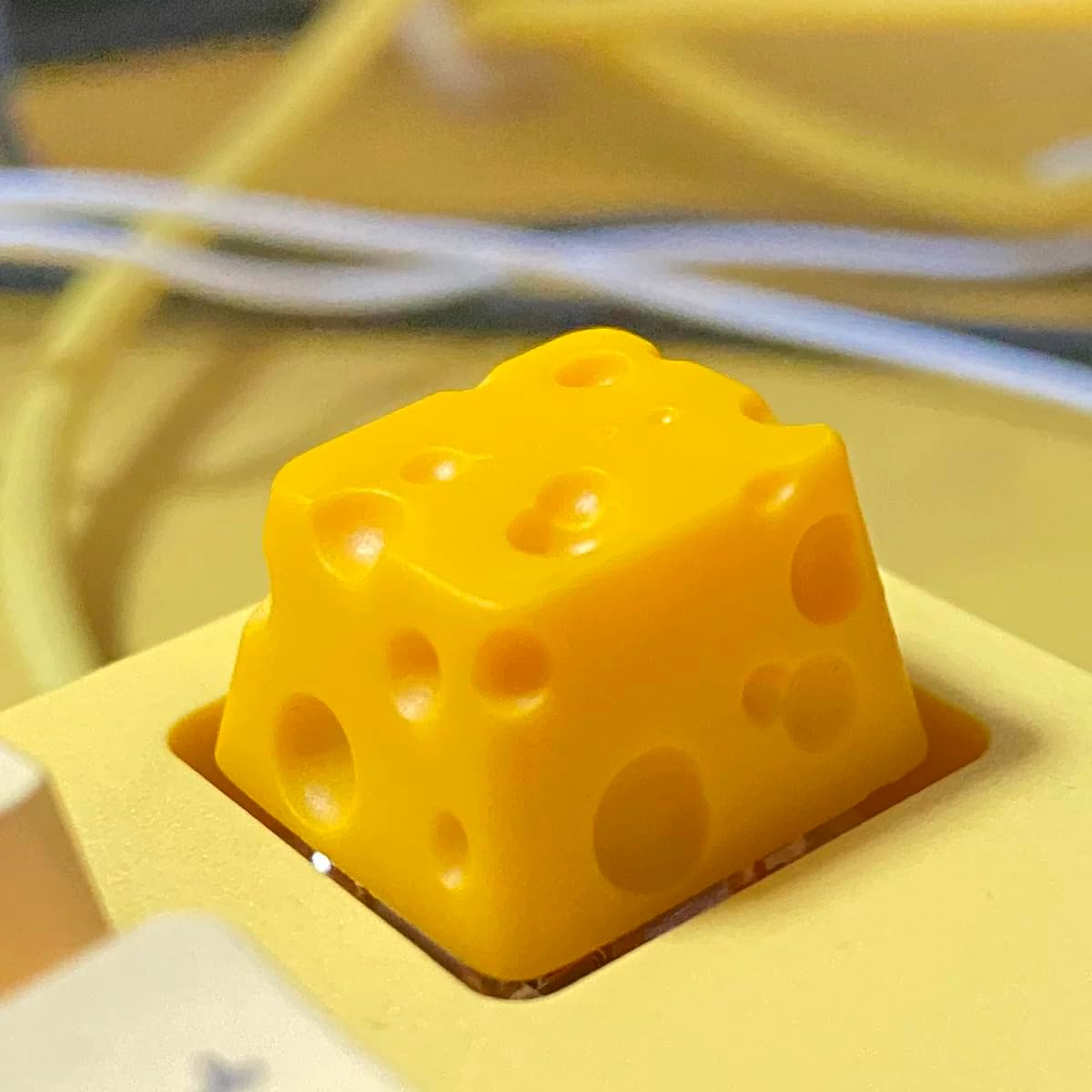 Amazon.com: ESC KeyCaps 1 Piece Cheese Cake Resin Keycap Handmade Cut ...