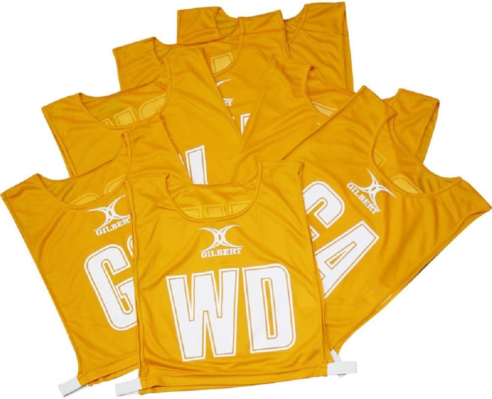 Gilbert New Assorted Breathable Netball Bibs Lightweight Netball ...