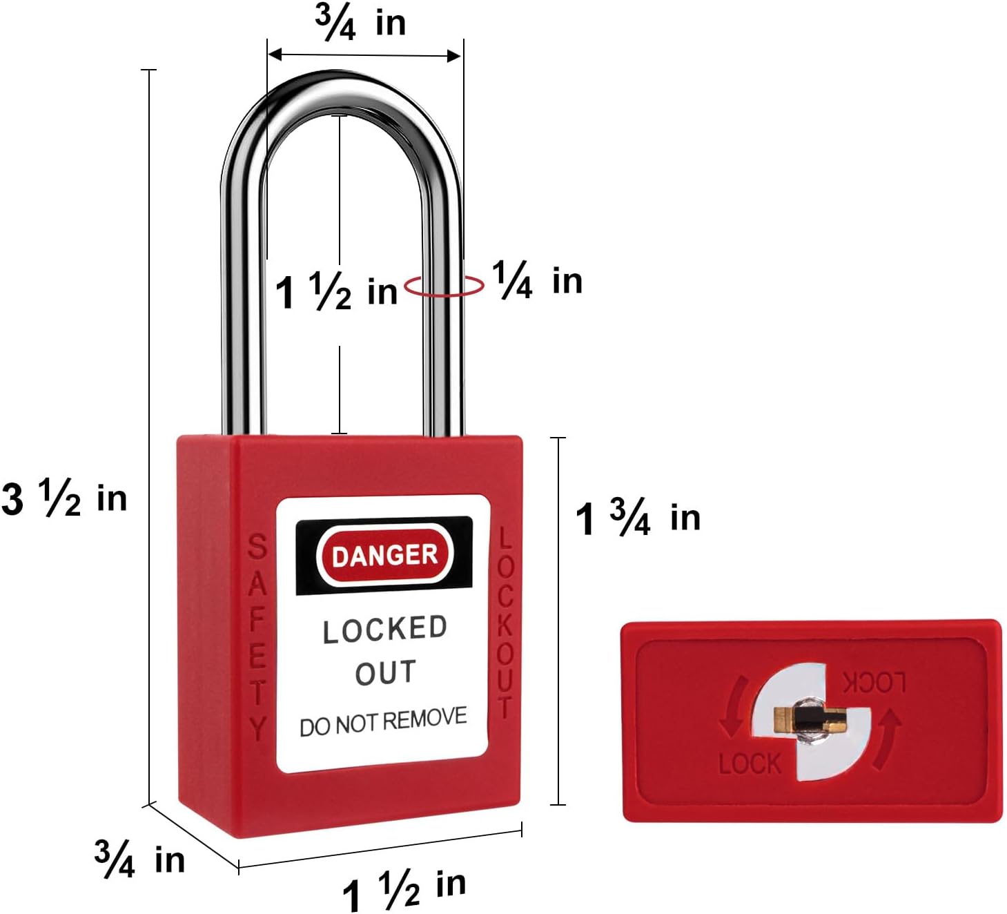 Lockout Tagout Locks-2 Red Safety Padlock Loto Philippines | Ubuy