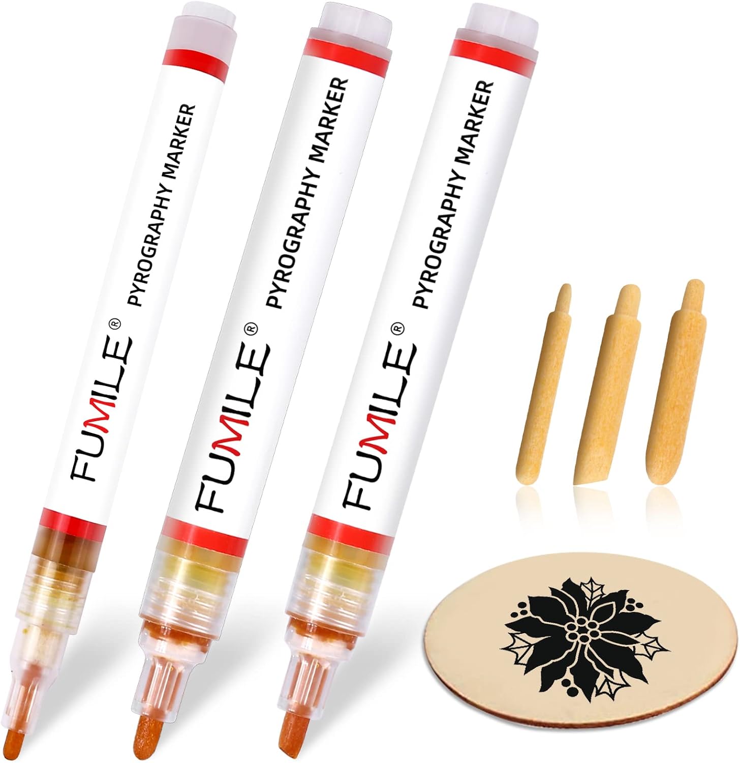 Amazon.com: FUMILE Scorch Pen Markers for Wood Burning with 3PCS Scorch ...