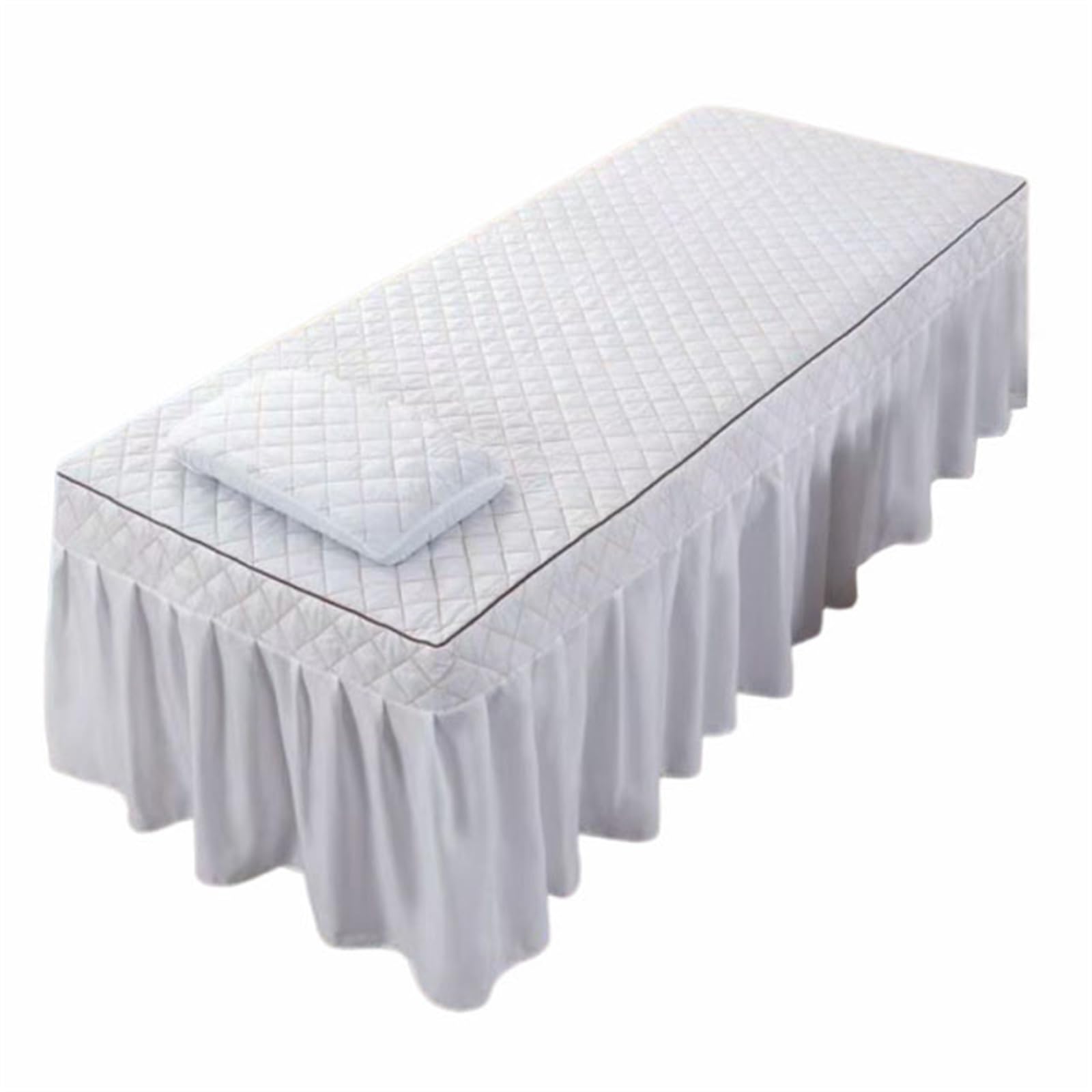 Amazon.com: MWNAGO Massage Table Skirt with Hole,Quilted Pattern ...