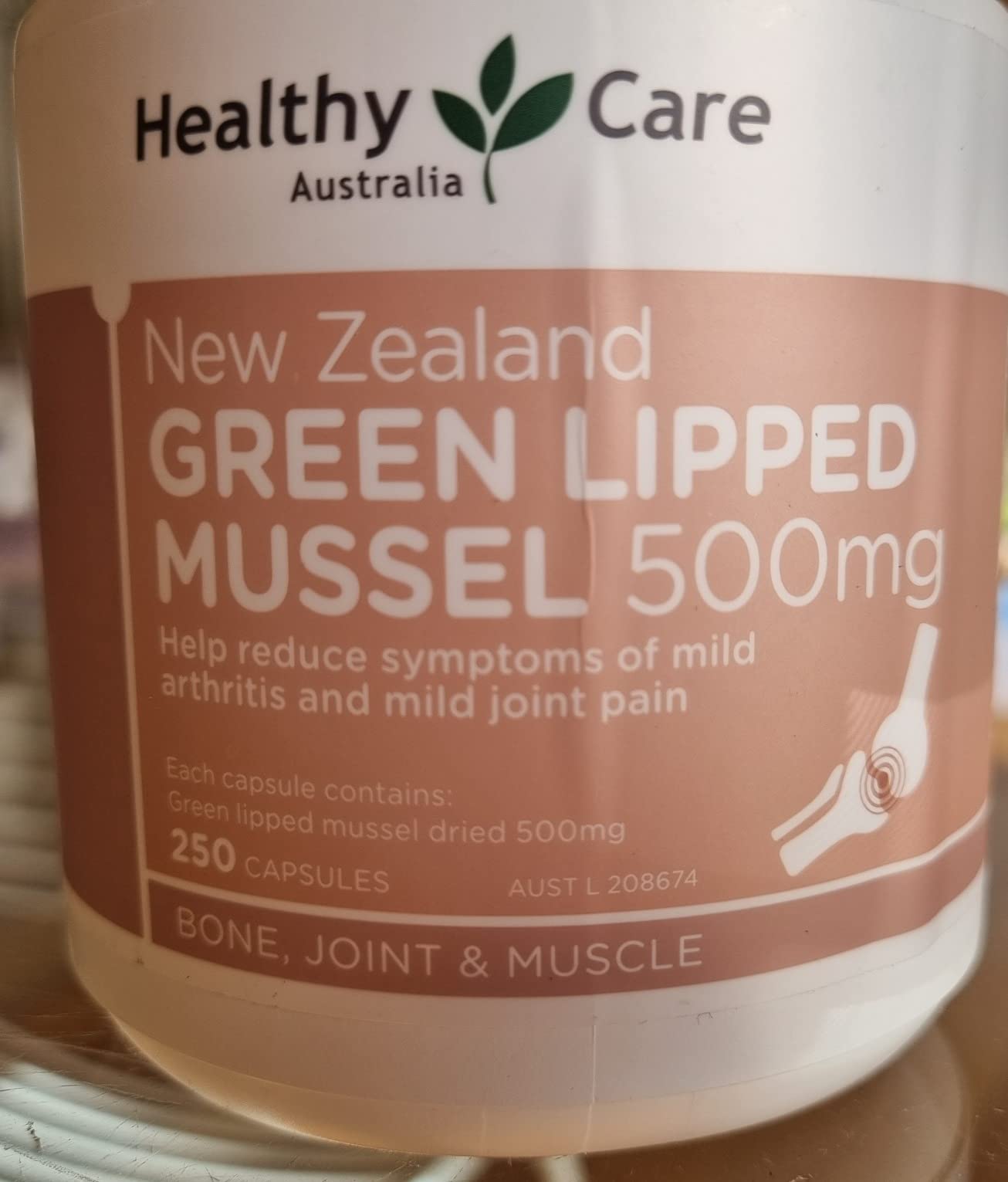 Healthy Care Green Lipped Mussel Capsules - Supports Joint Health ...