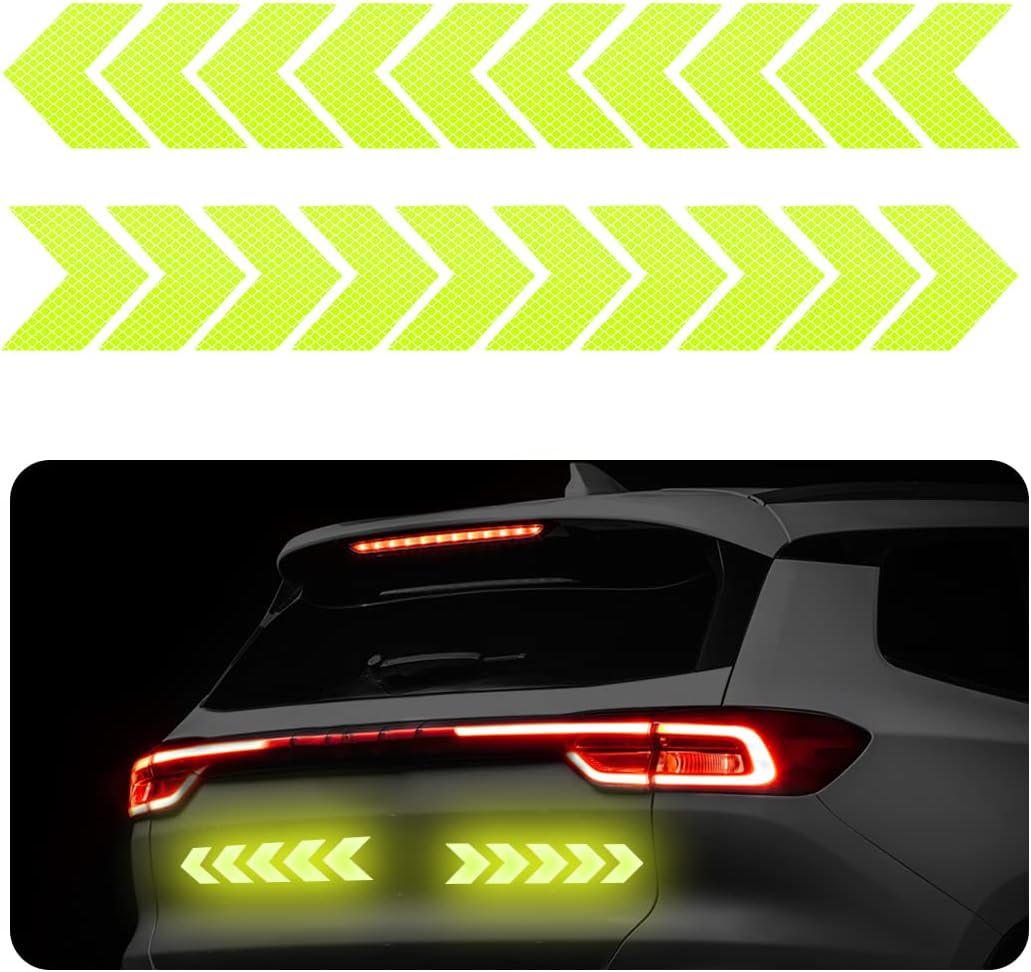 Amazon.com: AUCELI 20PCS Car Arrow Reflective Stickers, Waterproof ...