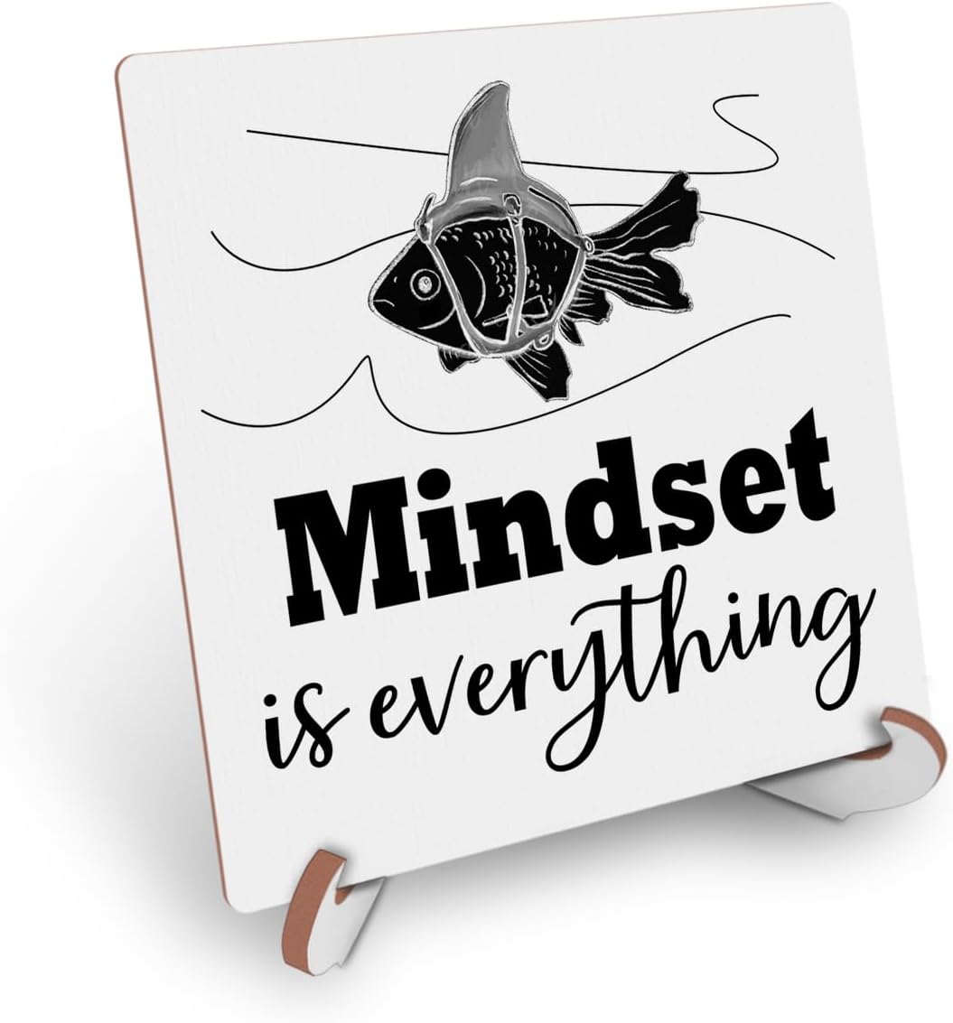 Amazon.com: Inspirational Wood Sign Desk Decor Motivational Office ...