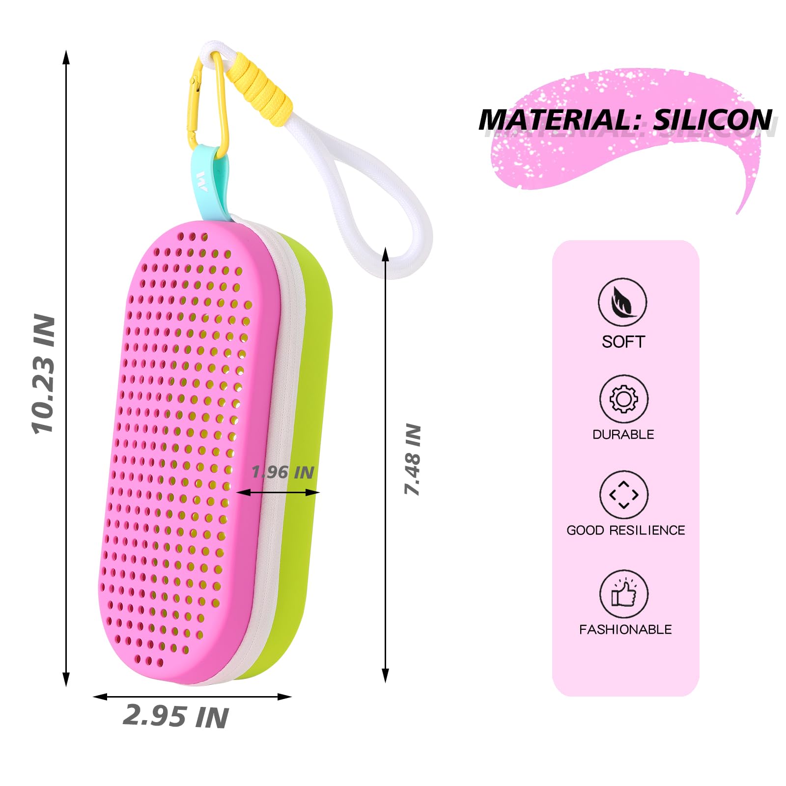 Snapklik.com : MERIABNY Swimming Goggles Case Silicorn Swim Goggle Holder