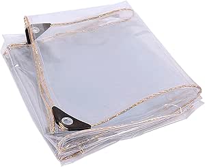 Amazon.com: Transparent Tarp 2x2m - Heavy Duty Tarpaulin Waterproof ...