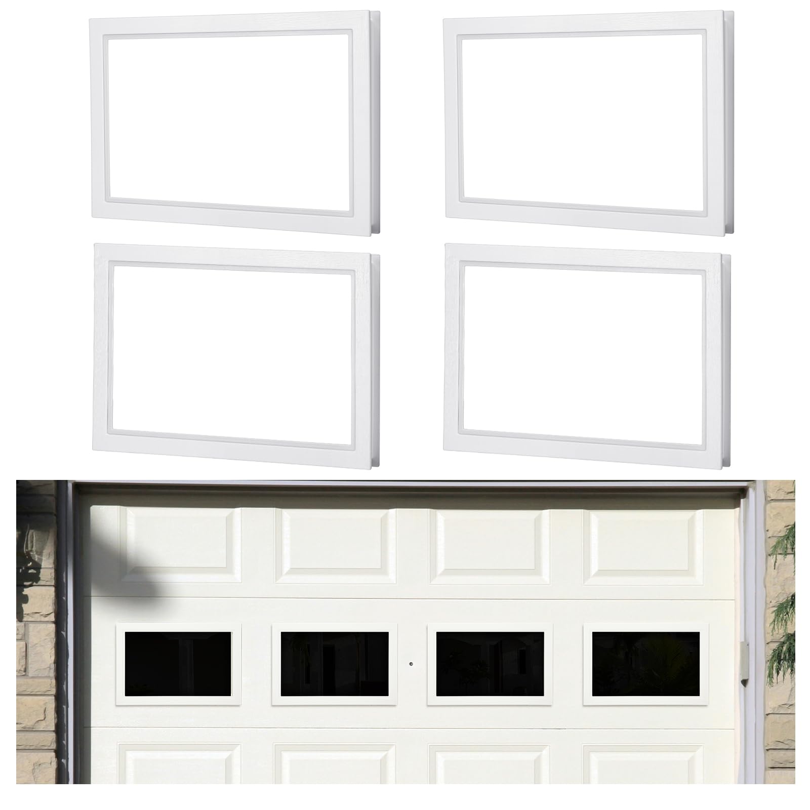 Garage Door Plastic Window Frames WICKER TAN AMARR Garage Door Window