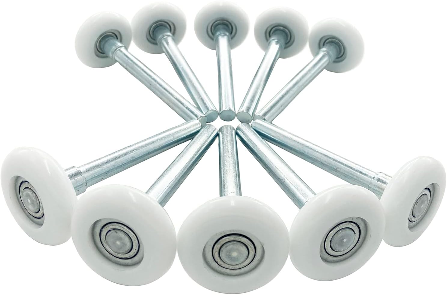 Amazon.com: ZhenT 10Pack Quiet Garage Door Roller,Reinforced Dual Cage ...