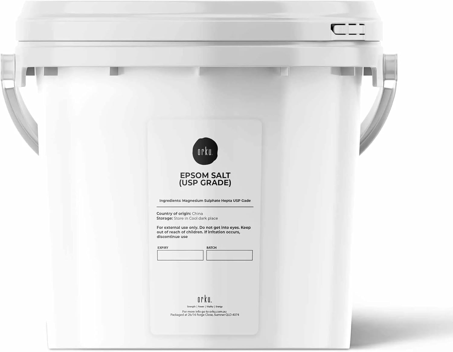 5kg USP Epsom Salt Pharmaceutical Grade - Tub Magnesium Sulfate Bath ...