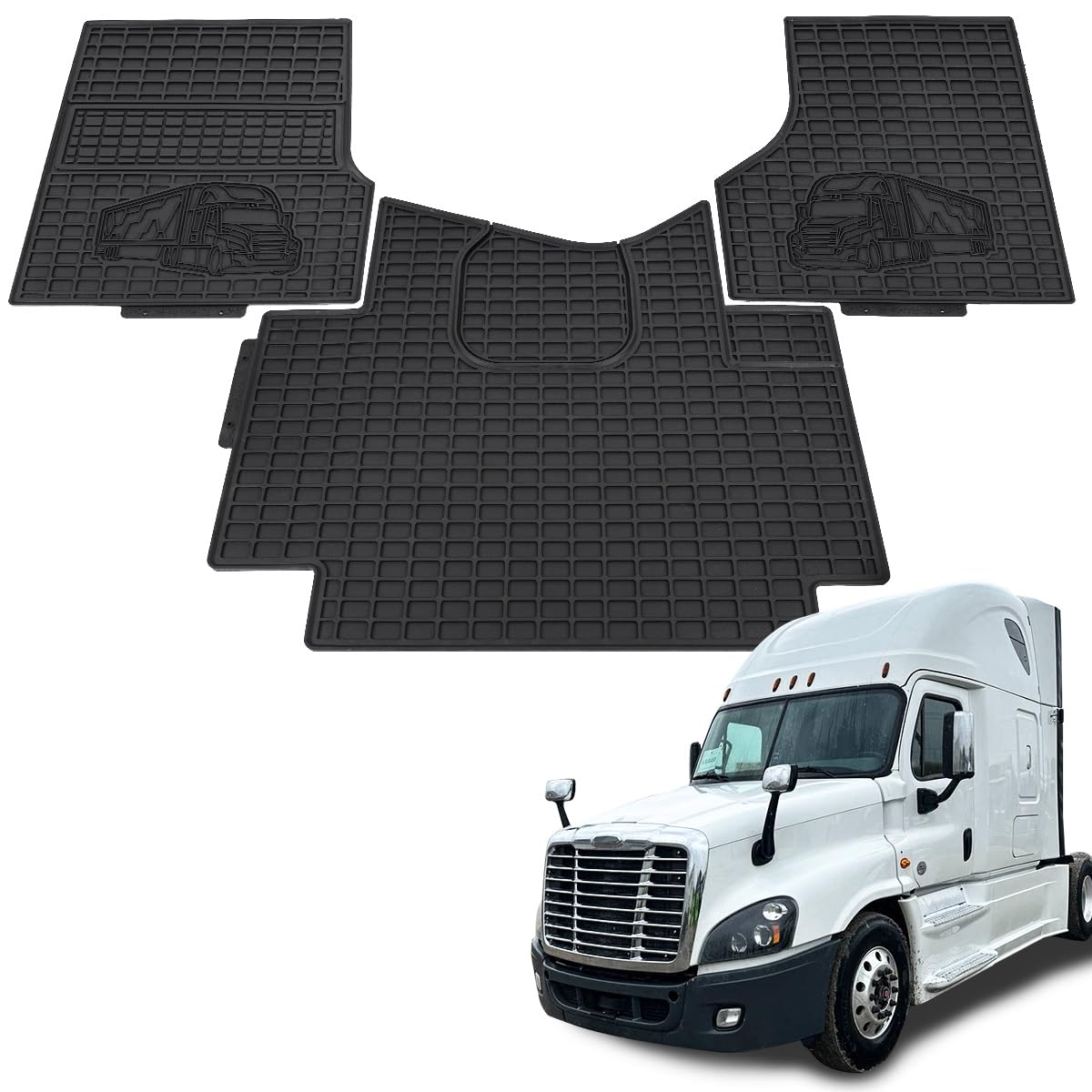 Amazon.com: Floor Mats fit for Freightliner Cascadia 2008-2017 | Heavy ...