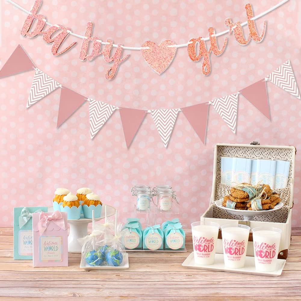 Pink And Grey Baby Shower Banners Welcome Home Banner Printable