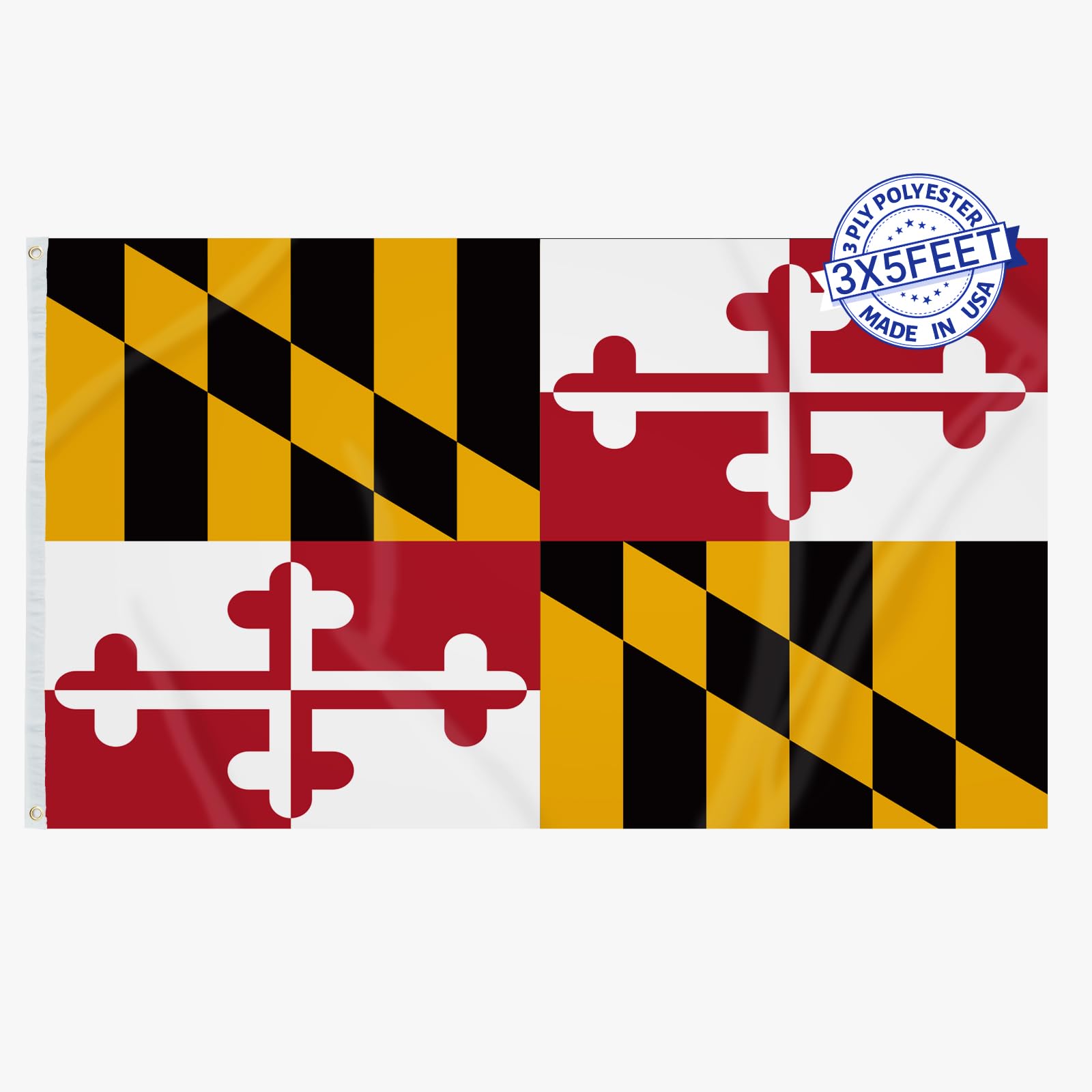 Amazon.com : AMZFLAG Maryland State Flag 3x5 ft Outdoor, Heavy Duty ...