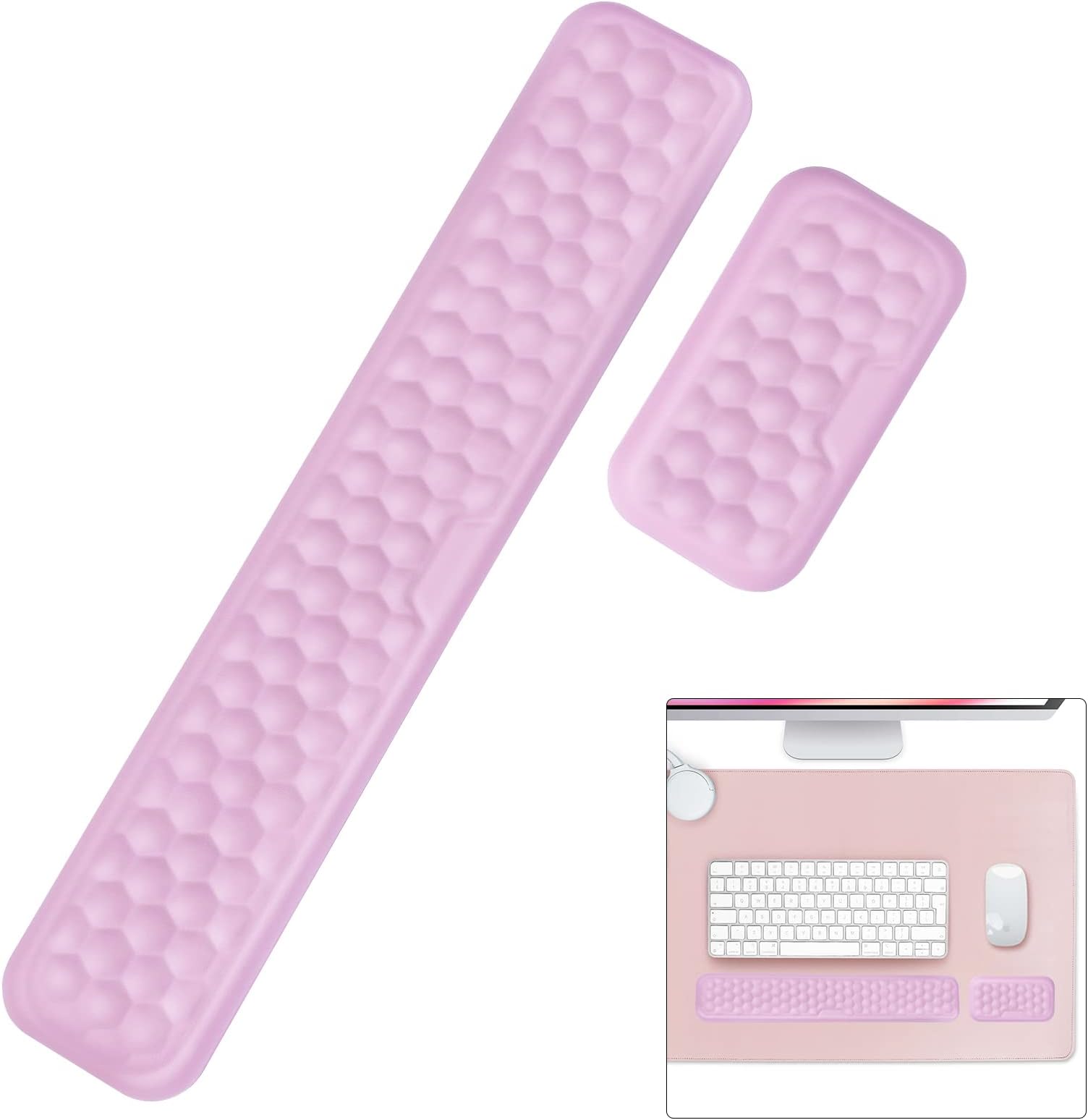 Gimars Upgrade Silky and Superfine Fabric Gel Memory Foam Keyboard ...