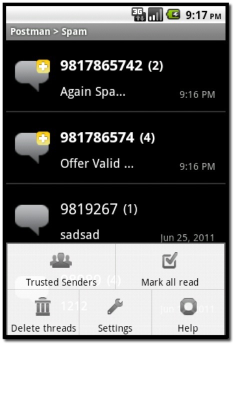 Postman:The SMS Spam Filter:Amazon.com:Appstore for Android