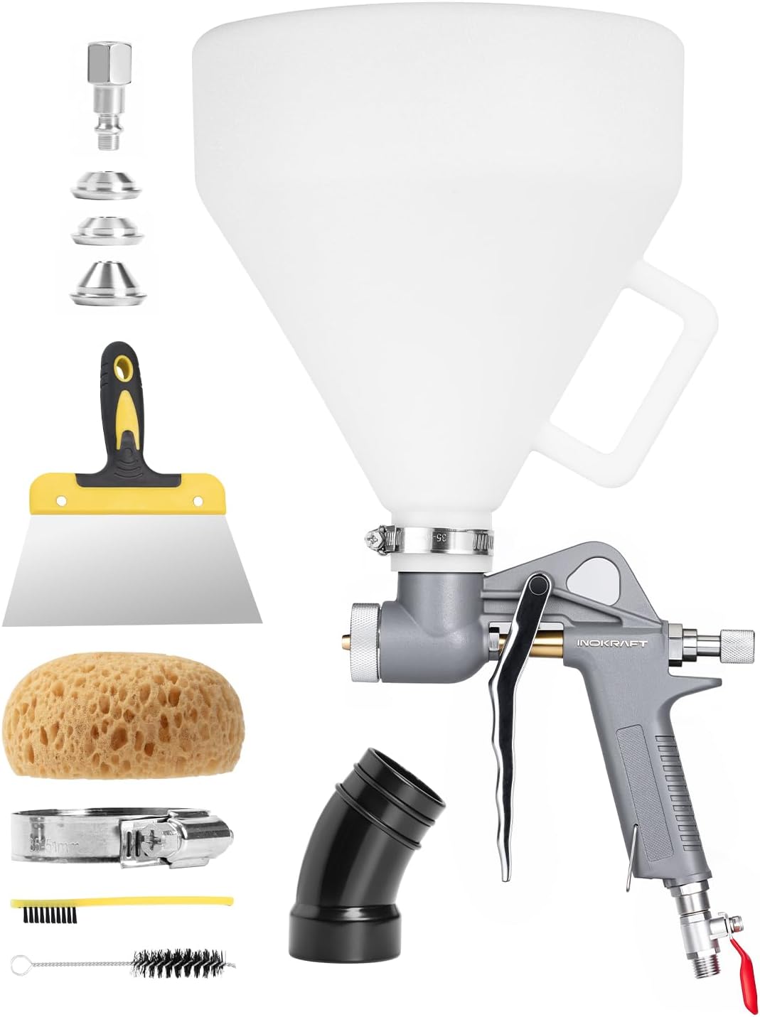 Amazon.com : TexCraft Drywall Texture Spray Gun with 1.32 Gallon Hopper ...